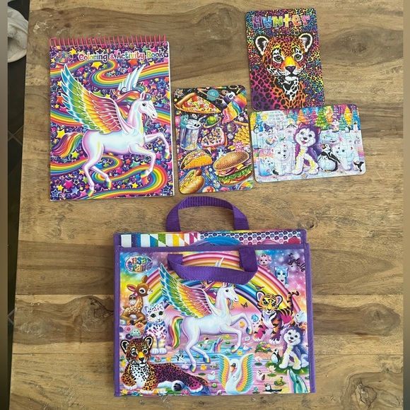 Lisa Frank | Toys | Lisa Frank Unicorn Trifold Portfolio And Coloring ...